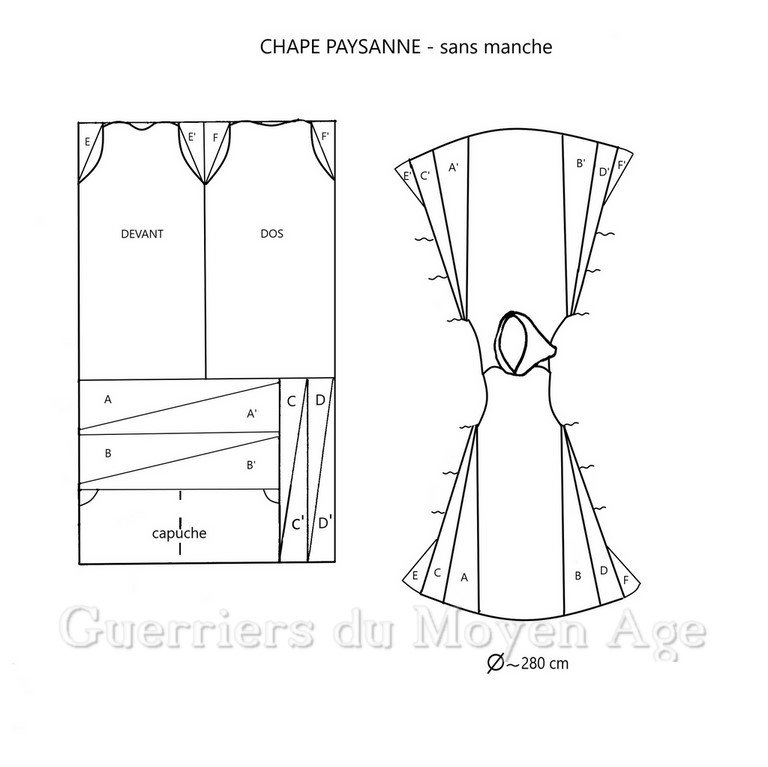 Costume de paysanne XIIIe siècle